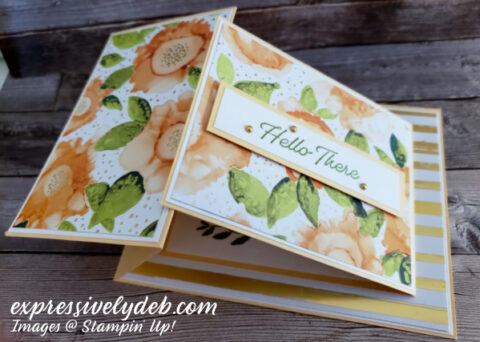 Wow! A Fun Fold With Expressions In Ink - Expressively Deb